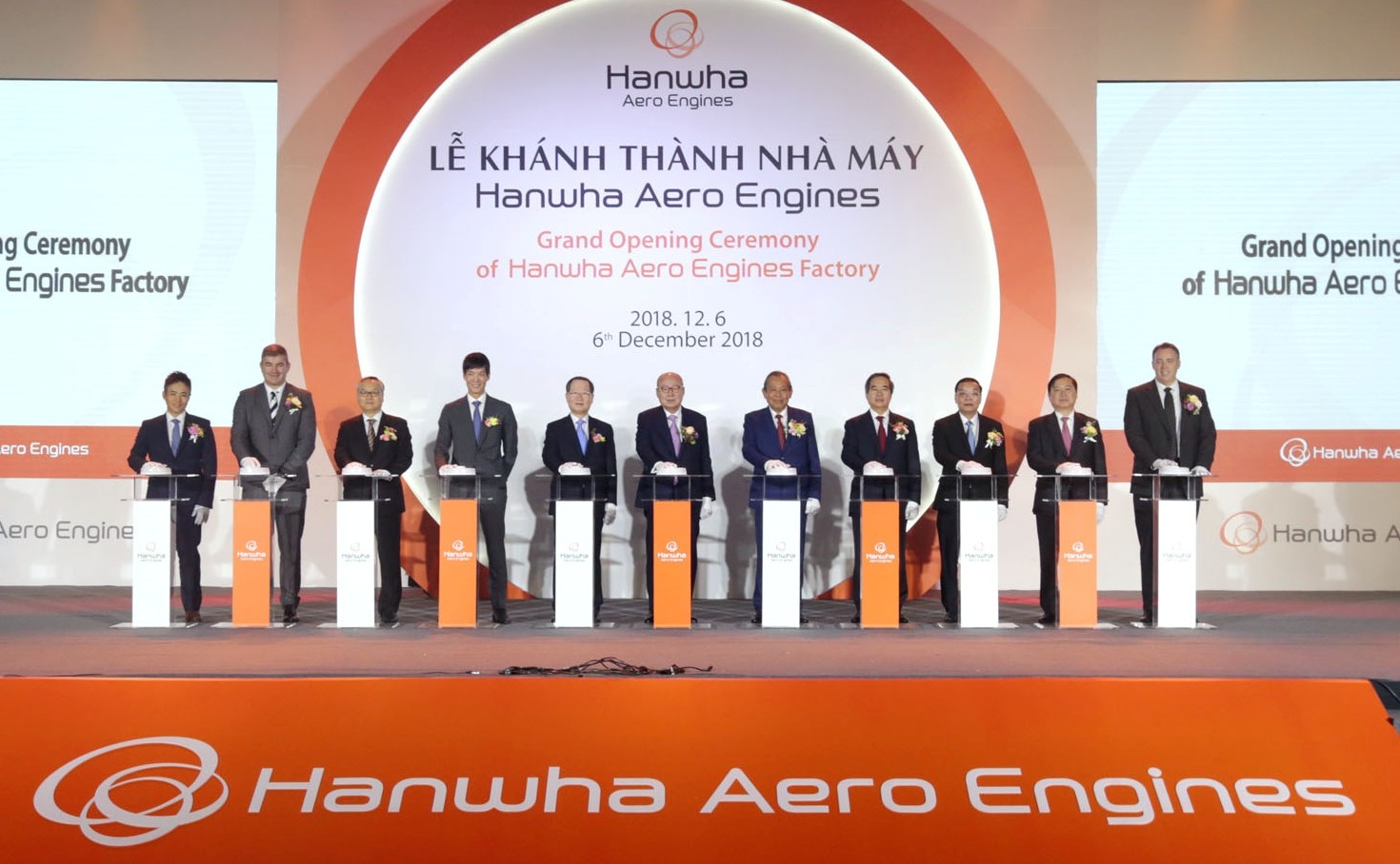 Khánh thành Nhà máy động cơ máy bay Hanwha Aero Engines tại Khu Công ...